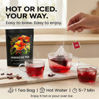 refreshing hibiscus tea infusion