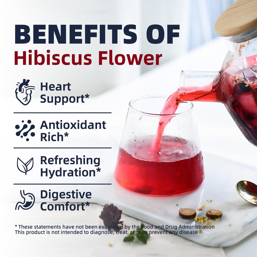 refreshing hibiscus tea infusion