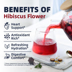 refreshing hibiscus tea infusion