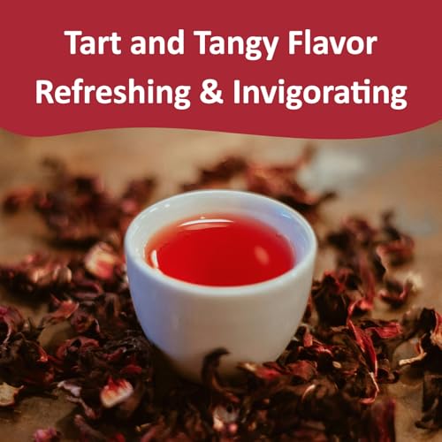 Refreshing hibiscus tea pyramid bags