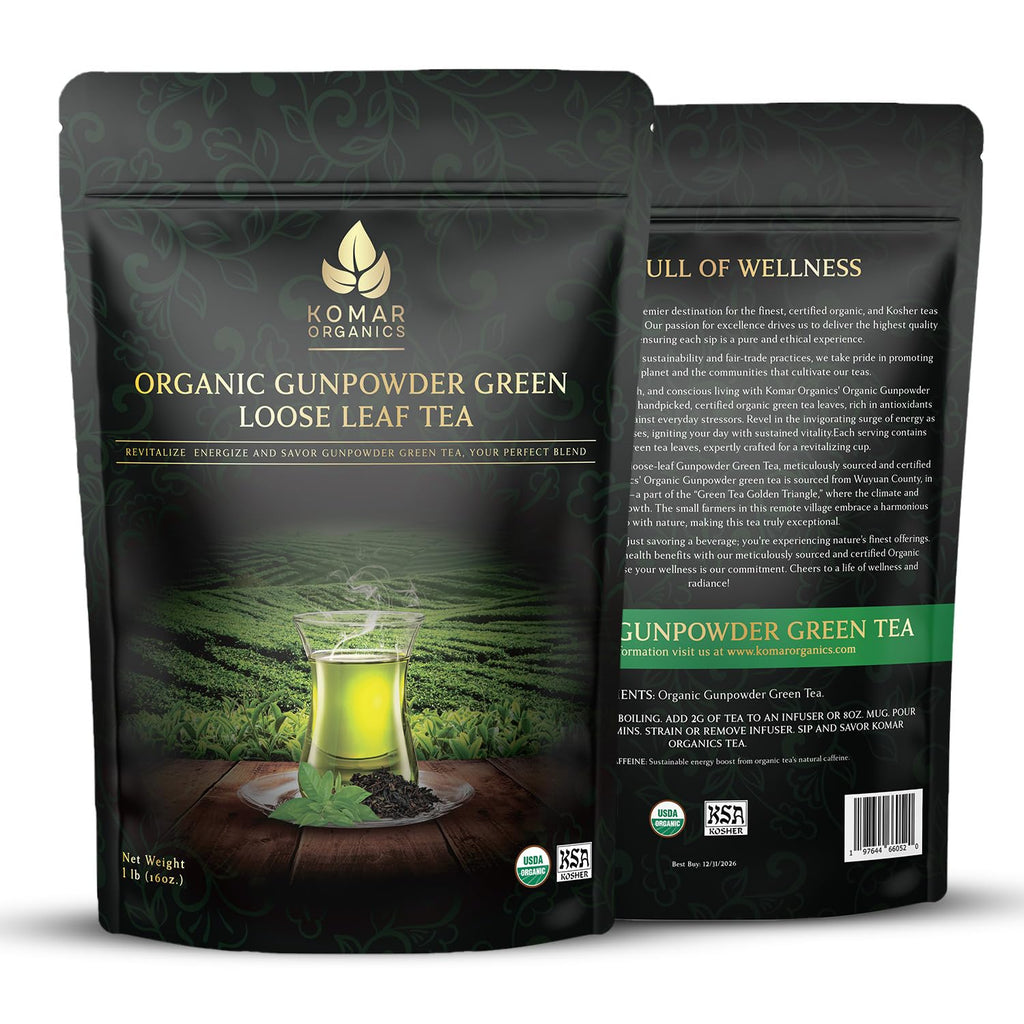 refreshing hot green tea beverage