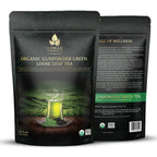 refreshing hot green tea beverage