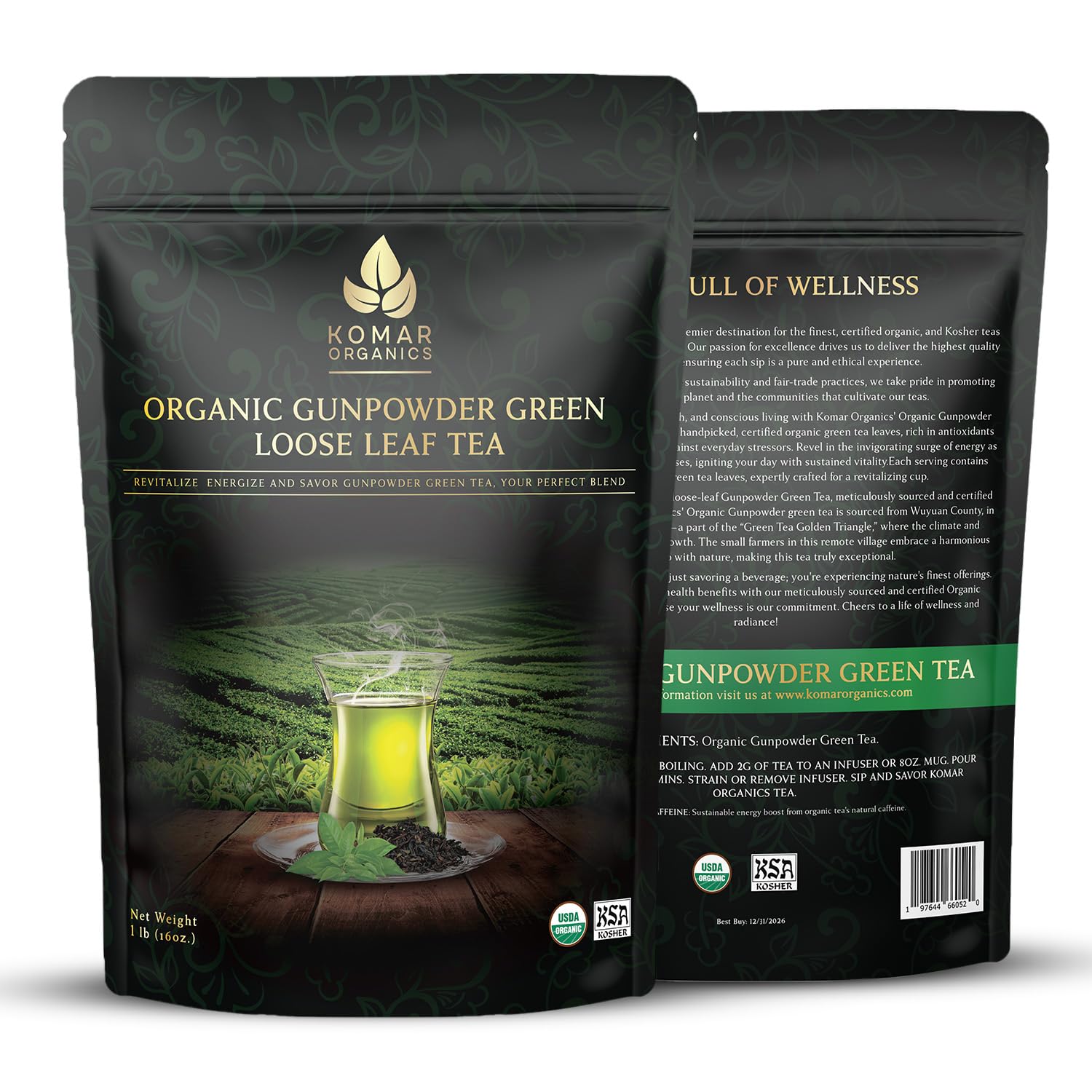 refreshing hot green tea beverage