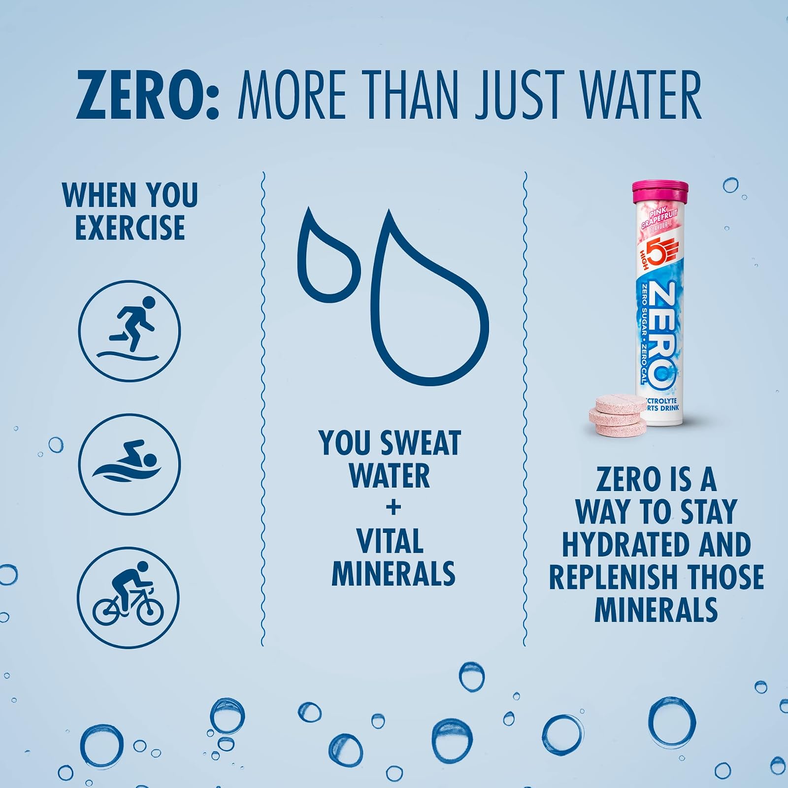 refreshing hydration with HIGH5 Zero