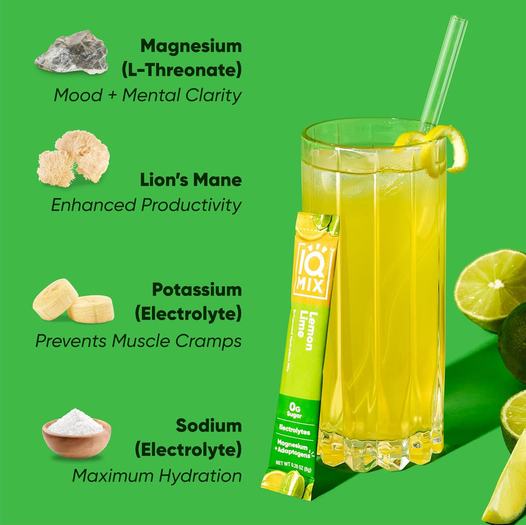 refreshing hydration with IQMIX electrolytes