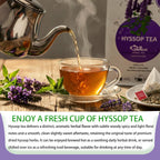 Refreshing hyssop tea for daily detox