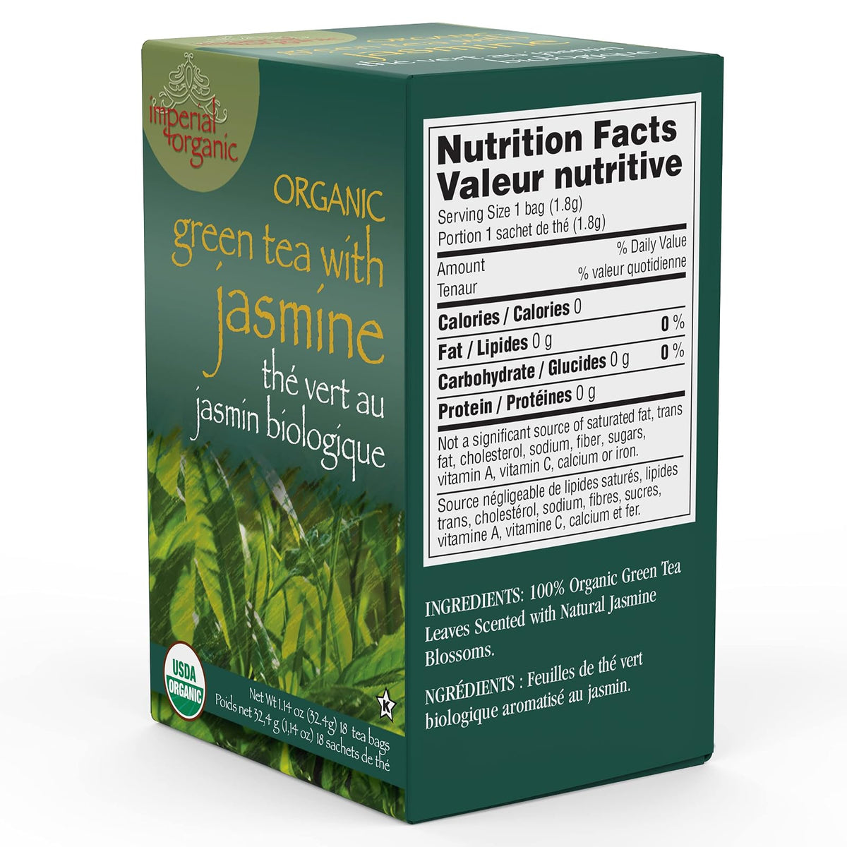 refreshing jasmine green tea bags