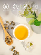 refreshing jasmine green tea infusion