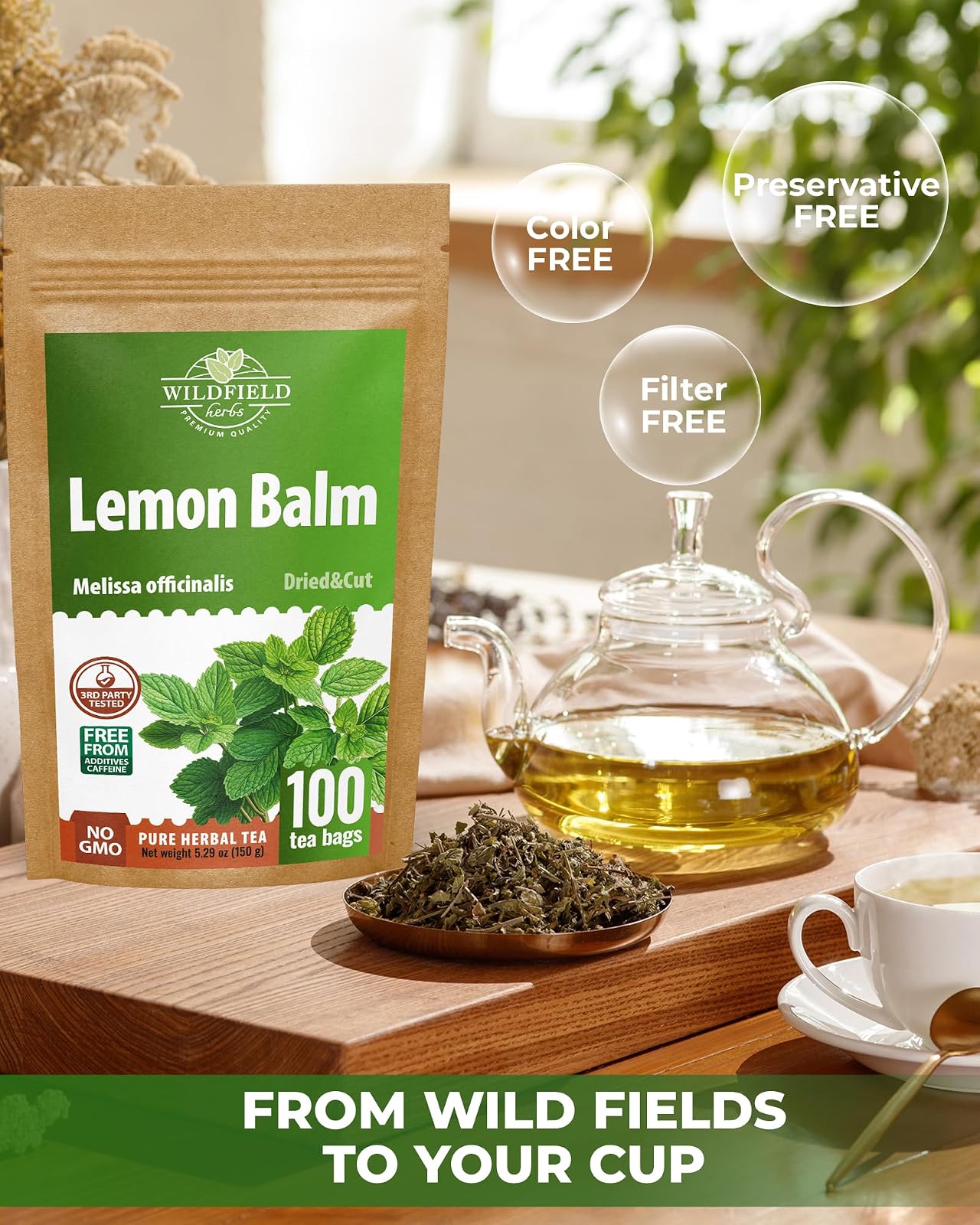 refreshing lemon balm herbal beverage