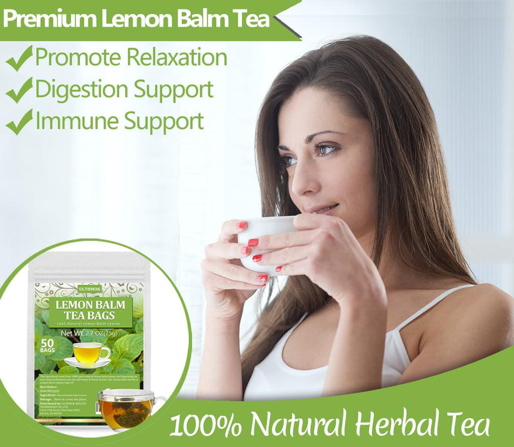 refreshing lemon balm leaf tea infusion