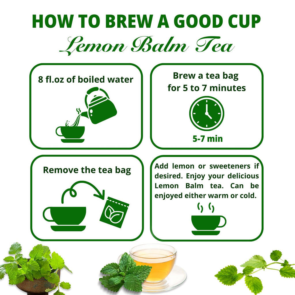 refreshing lemon balm tea infusion