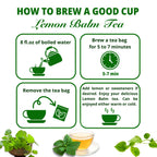 refreshing lemon balm tea infusion