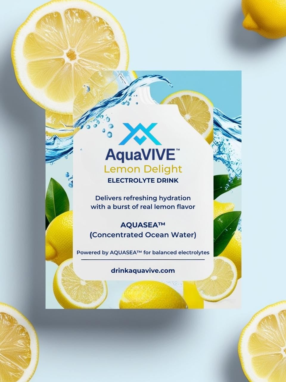 refreshing lemon electrolyte drink option