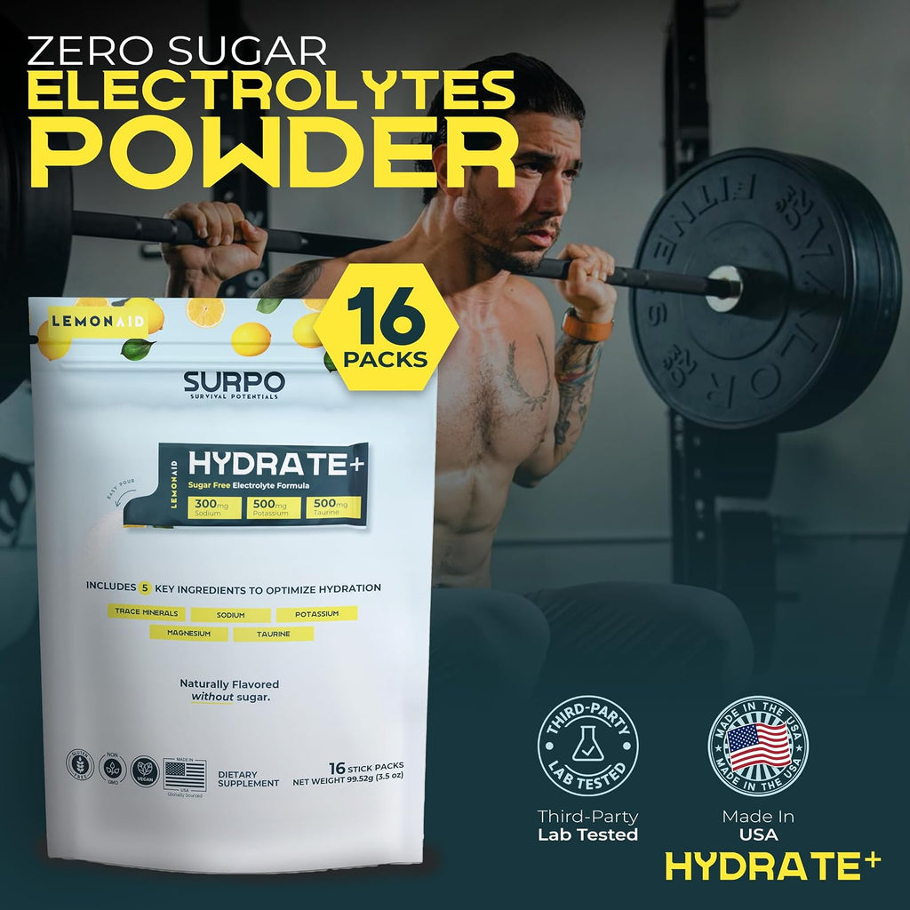 refreshing lemon electrolyte powder