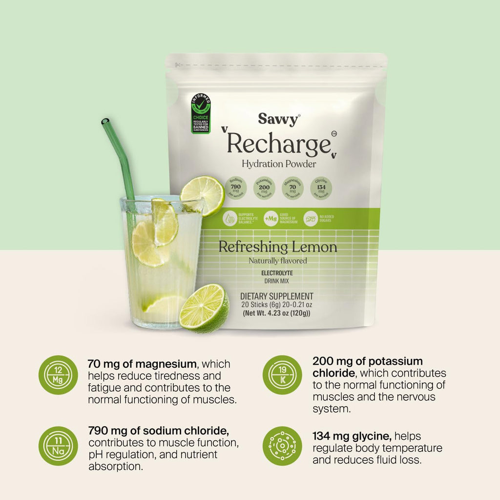 refreshing lemon flavour electrolyte powder