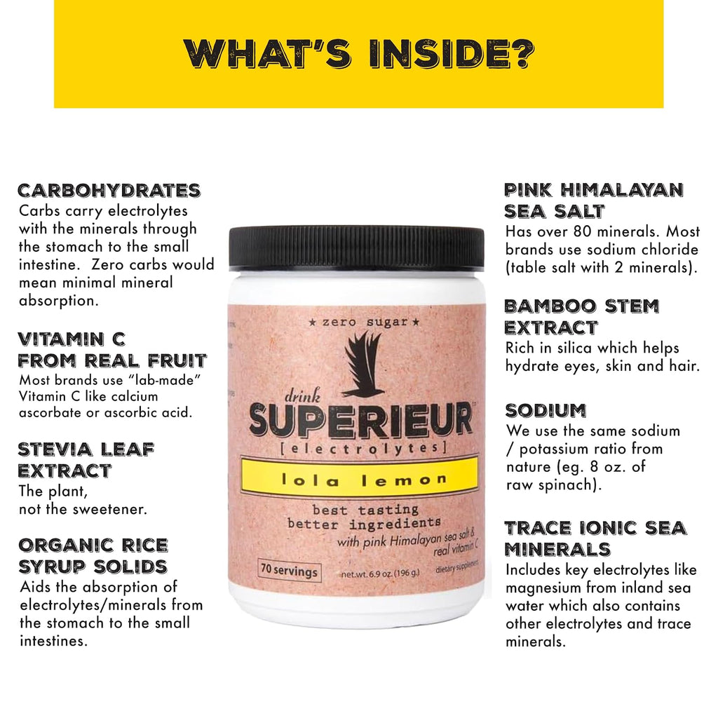 refreshing lemon flavour electrolyte supplement