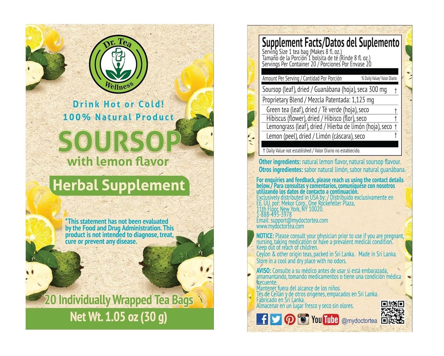 refreshing lemon flavour herbal infusion