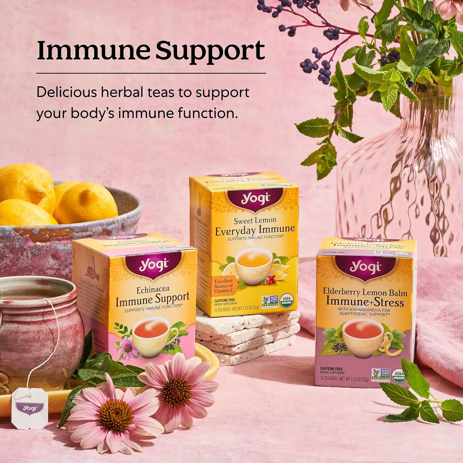refreshing lemon flavour herbal tea