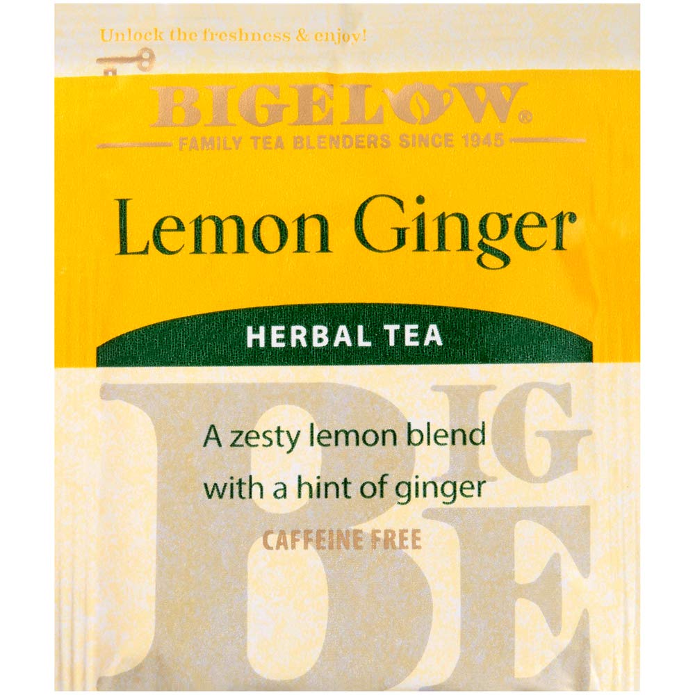refreshing lemon ginger herbal infusion