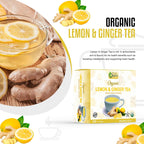 refreshing lemon ginger herbal infusion