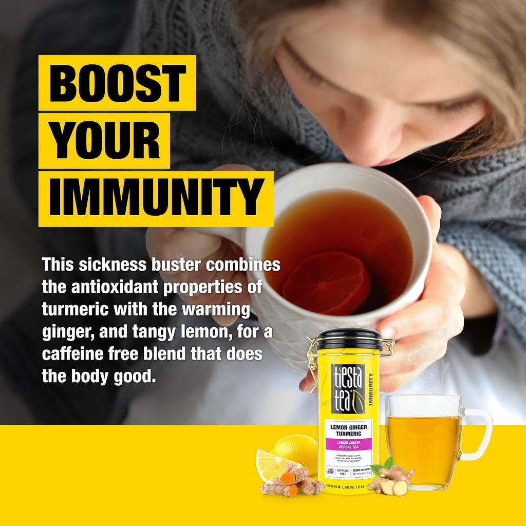 Refreshing lemon ginger infusion