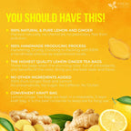 refreshing lemon ginger tea bags
