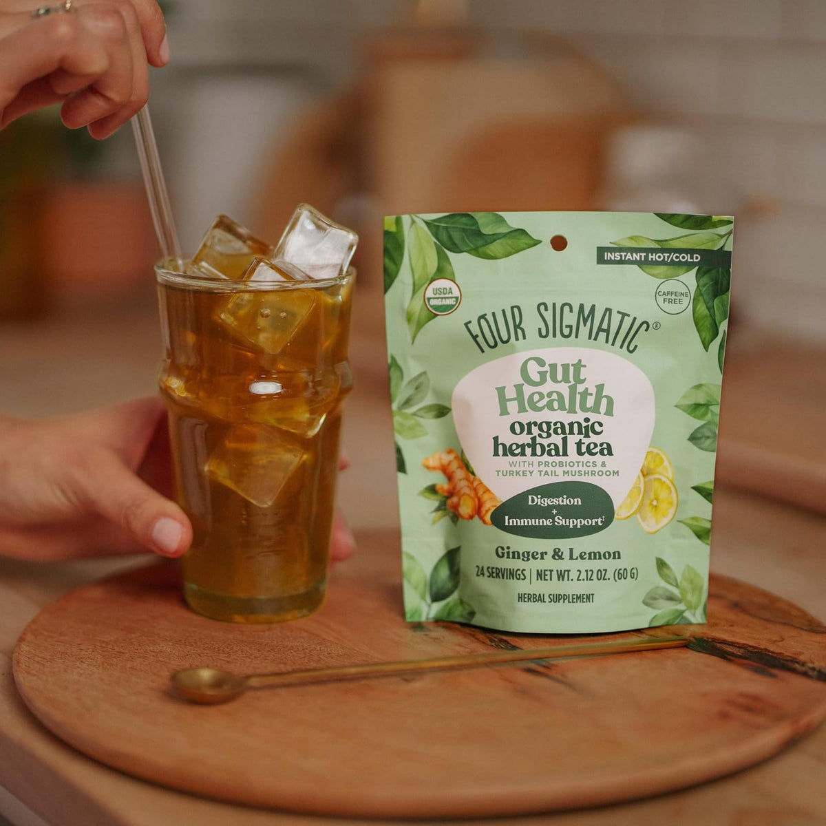 refreshing lemon ginger tea for wellness