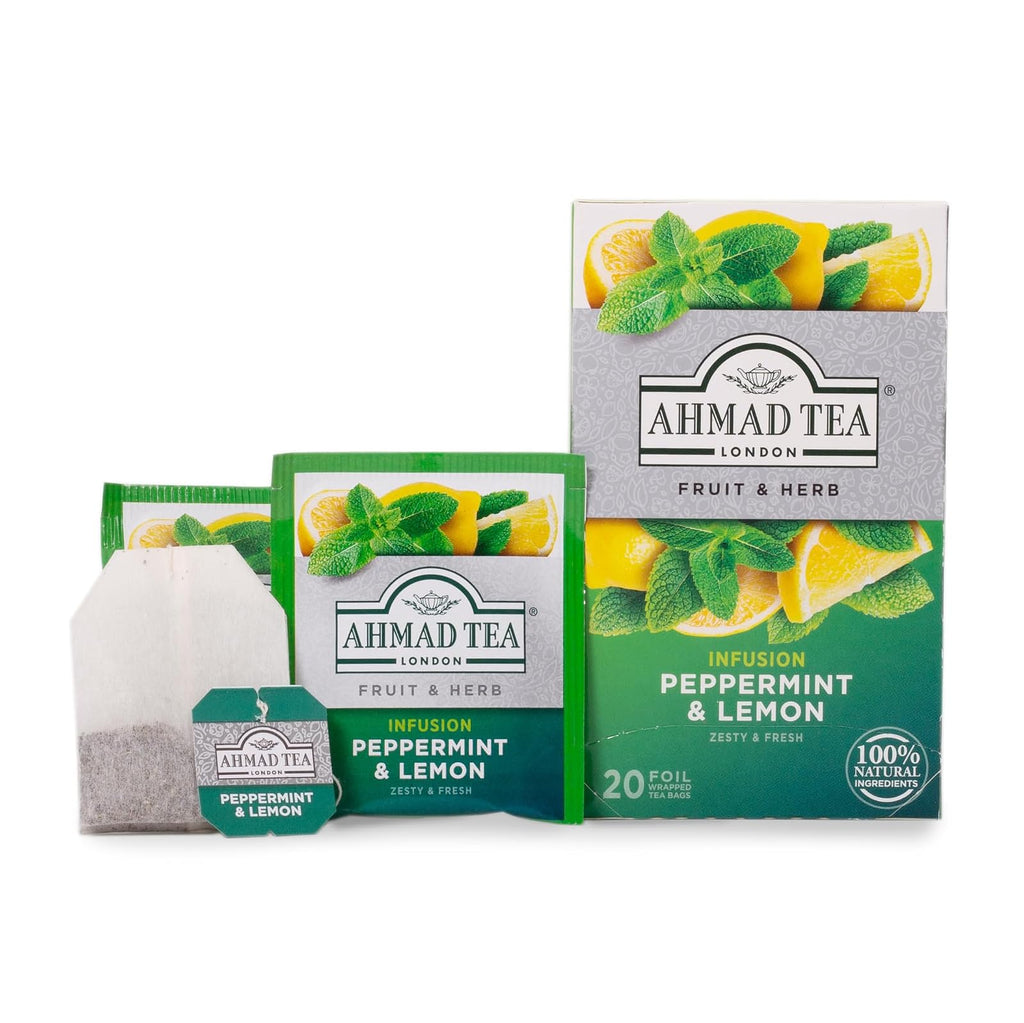 refreshing lemon herbal tea bags