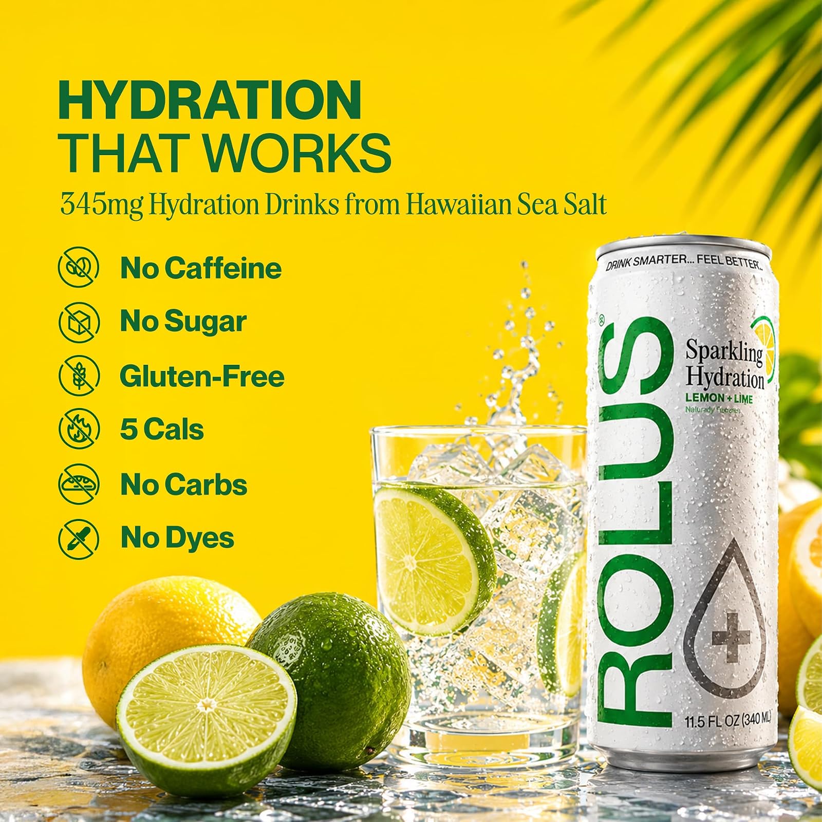 refreshing lemon lime electrolyte beverage