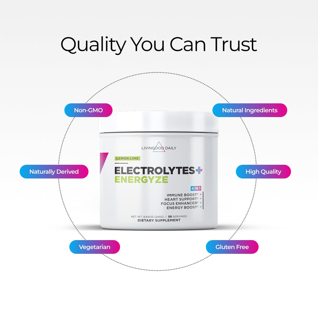Refreshing lemon lime electrolyte drink mix