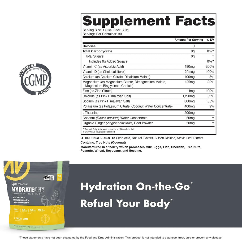 refreshing lemon lime electrolyte drink