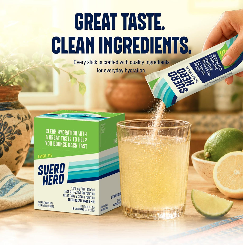 Refreshing lemon lime hydration powder