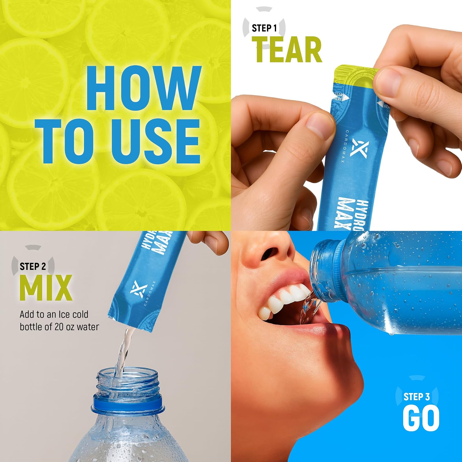 Refreshing lemon lime hydration solution