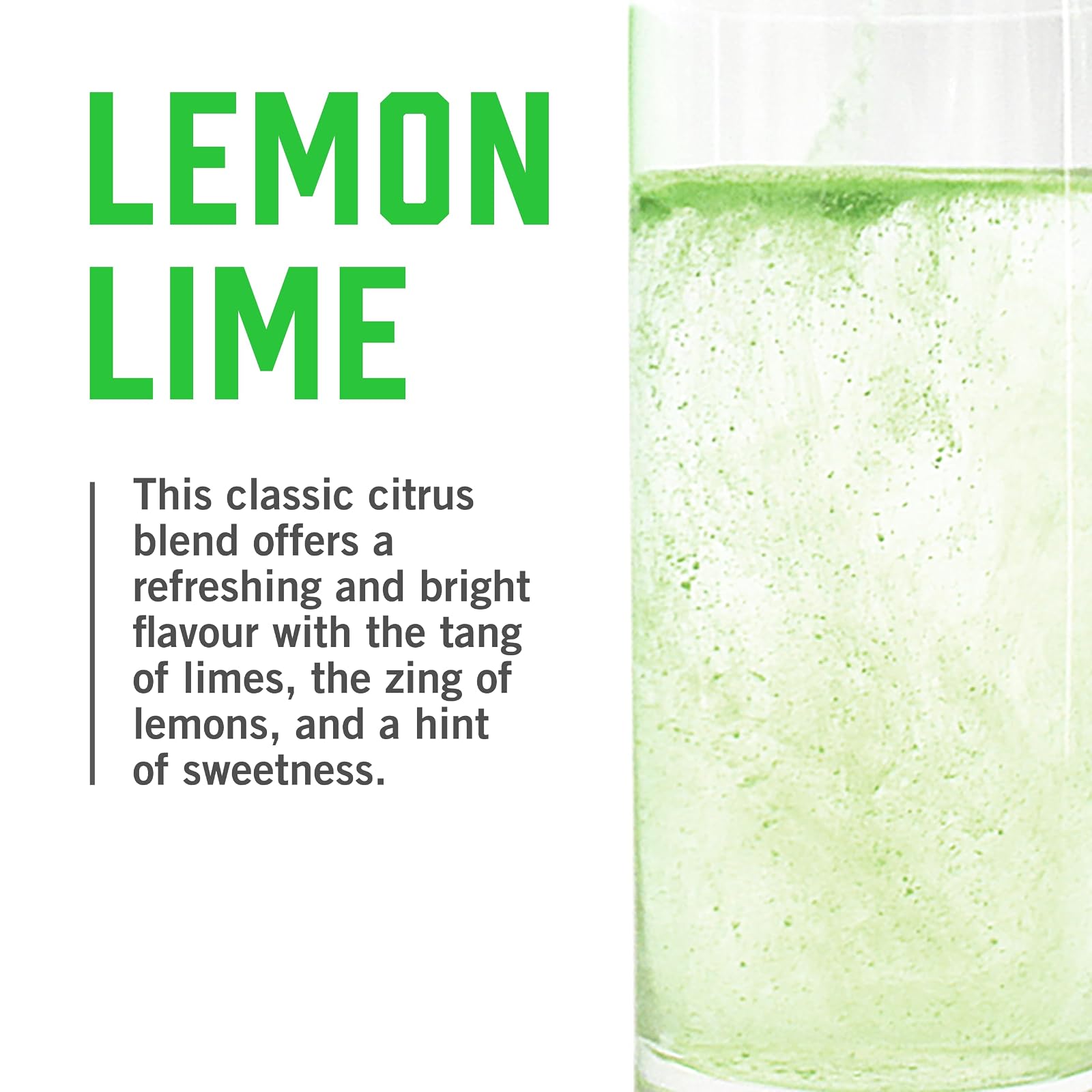 refreshing lemon lime hydration supplement