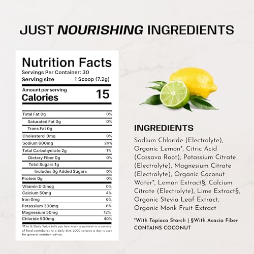 refreshing lemon lime hydration supplement