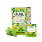 refreshing lemon lime mint herbal tea