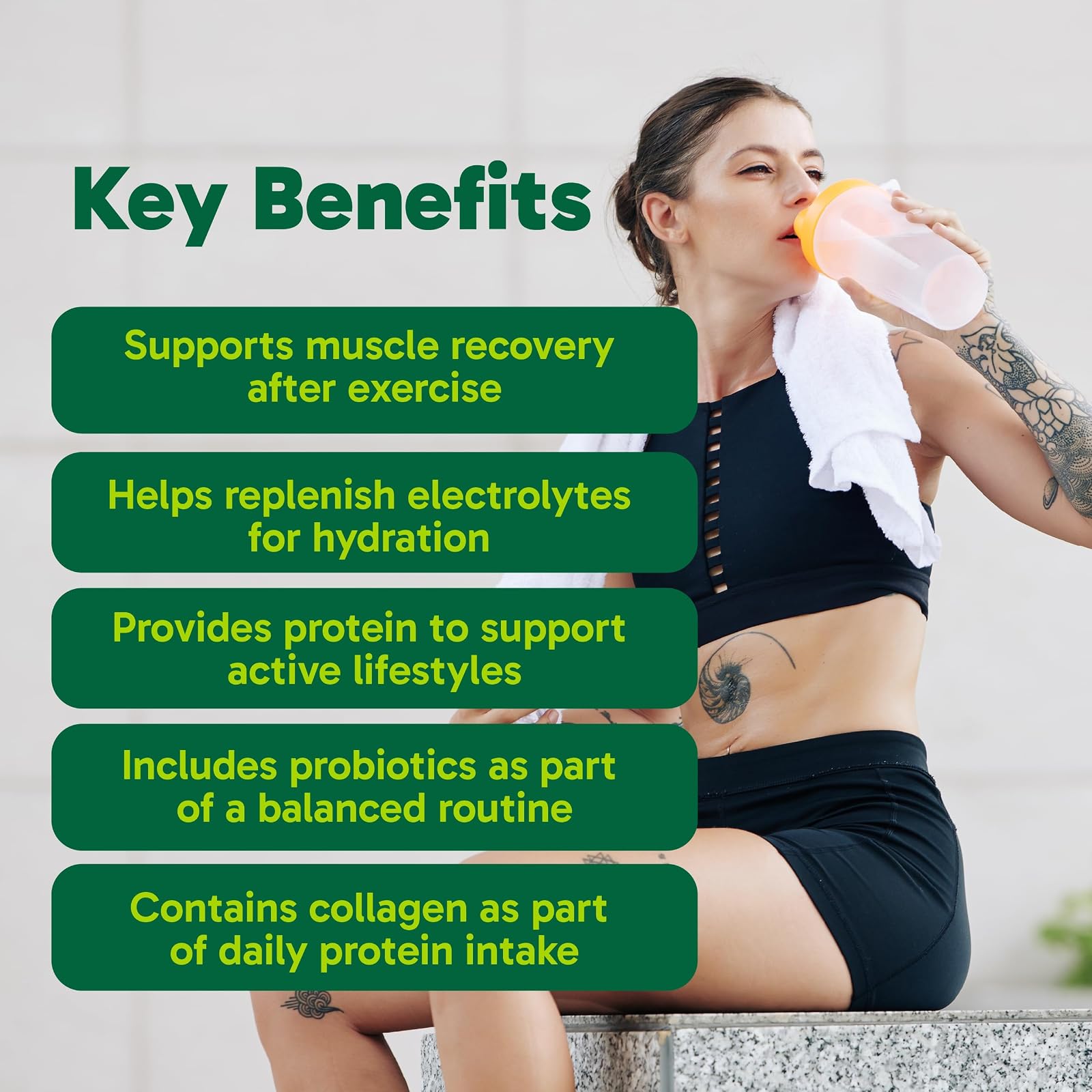 Refreshing lemon protein hydration
