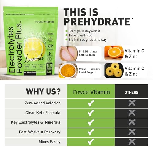 Refreshing lemonade electrolyte drink mix