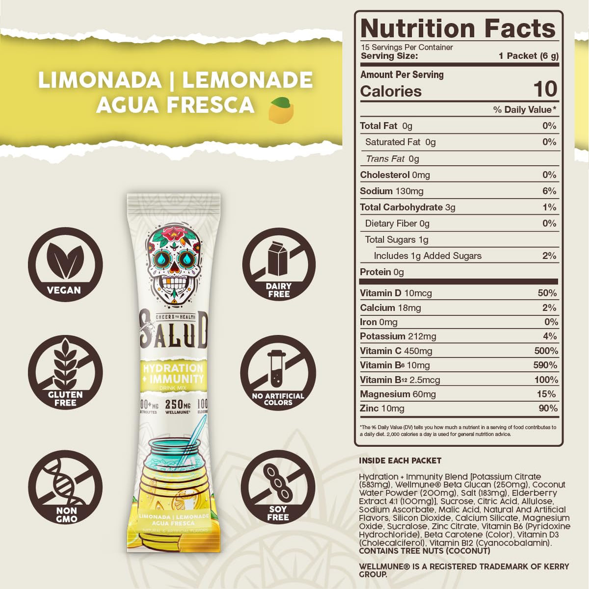 refreshing lemonade electrolyte drink