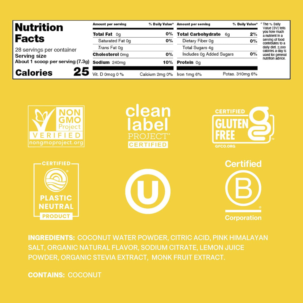 refreshing lemonade electrolyte powder