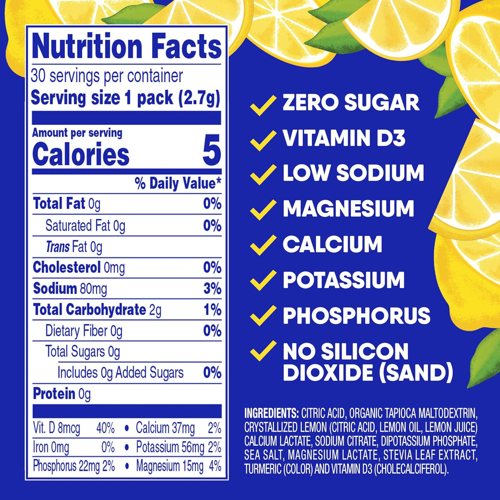 refreshing lemonade electrolyte powder