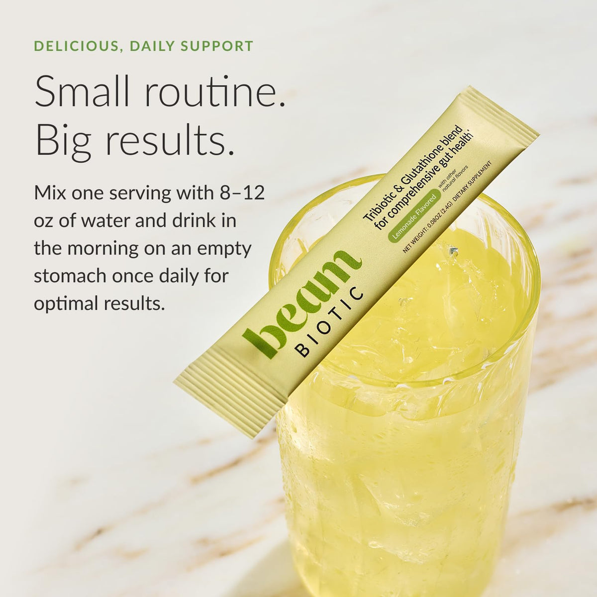 refreshing lemonade flavour probiotics