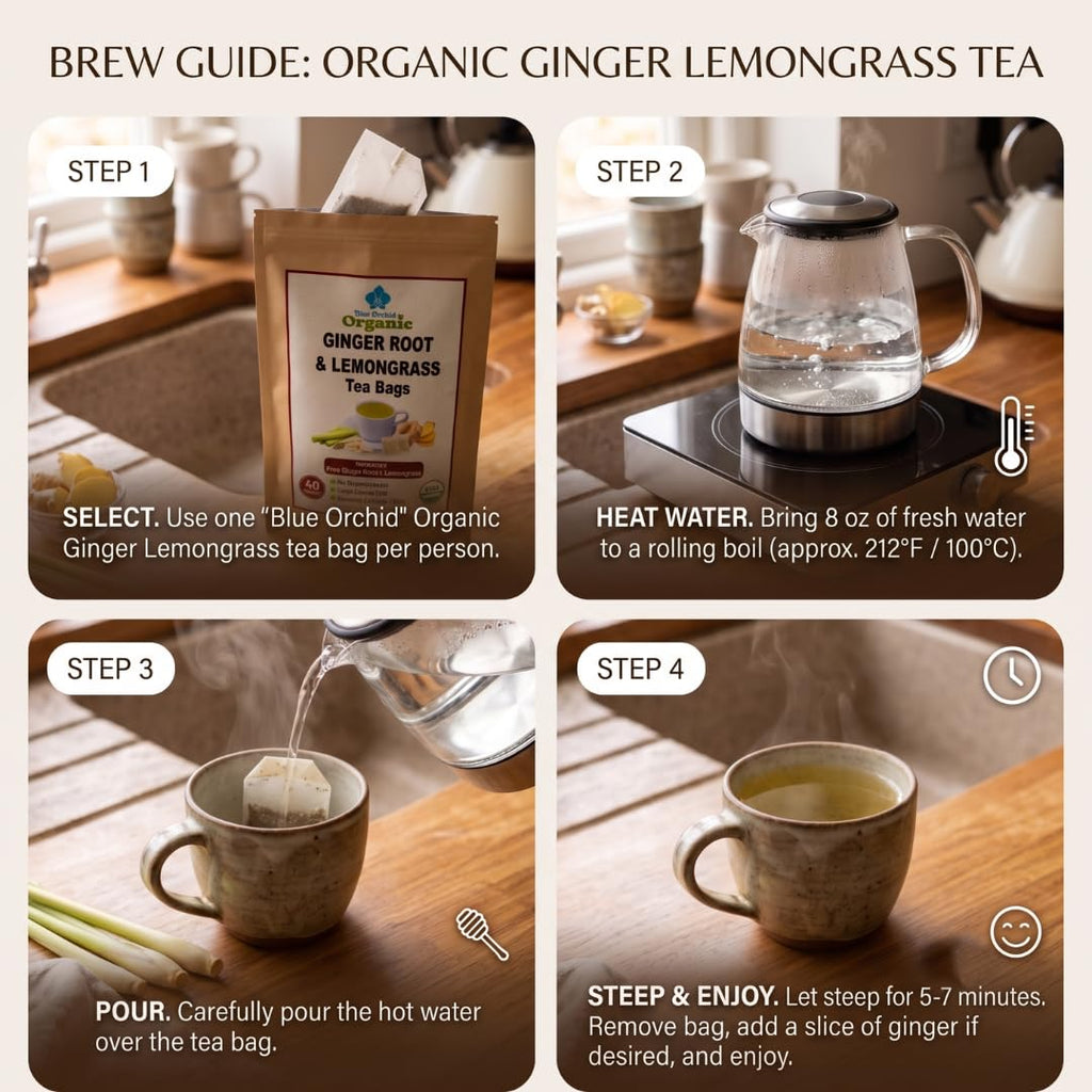 refreshing lemongrass ginger tea blend