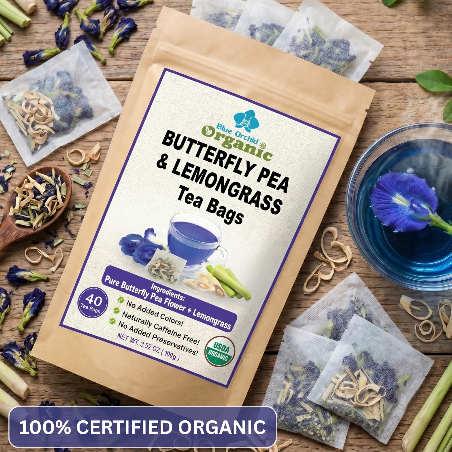 refreshing lemongrass herbal tea blend