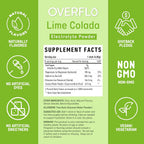 refreshing lime colada electrolyte drink