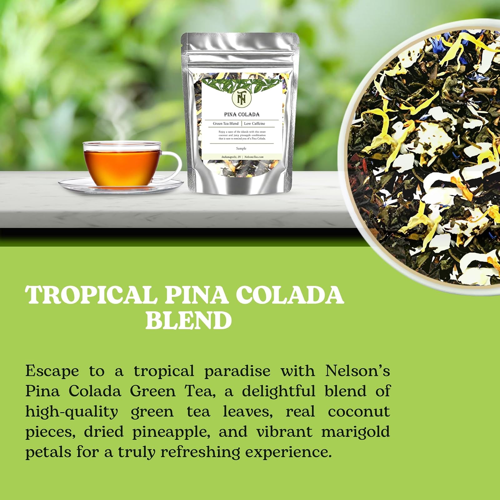 Refreshing loose leaf tea option