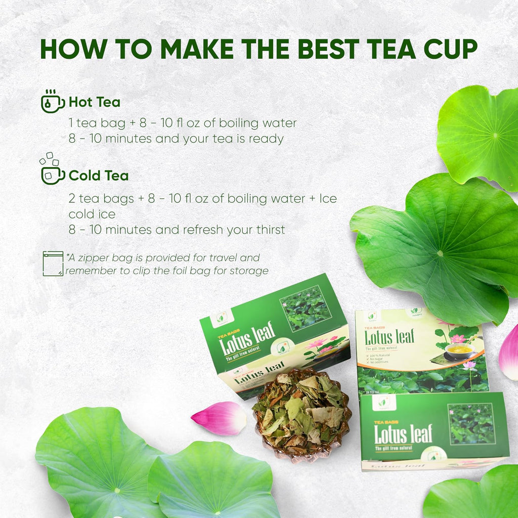 refreshing lotus leaf herbal infusion