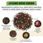 refreshing lychee rose green tea blend