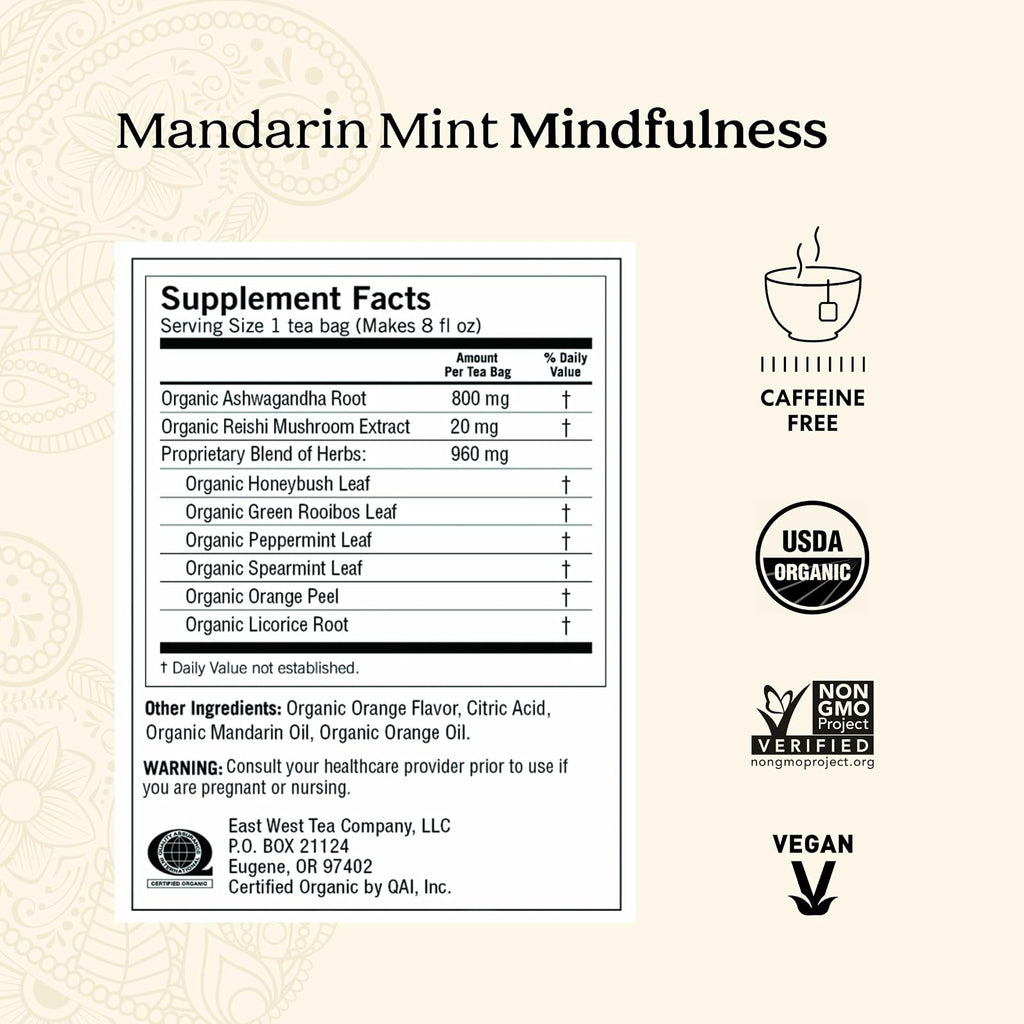 refreshing Mandarin Mint tea blend