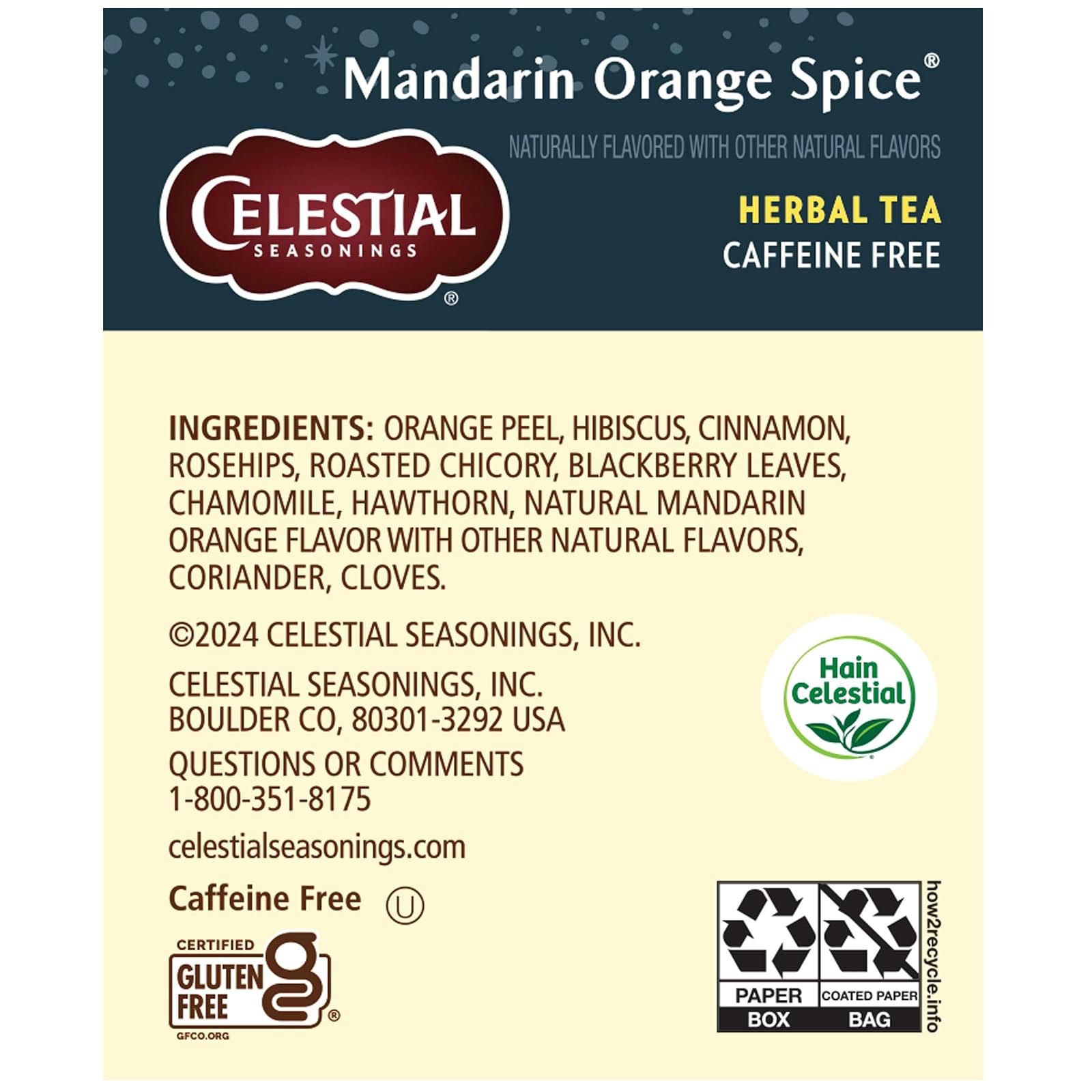 Refreshing mandarin orange tea